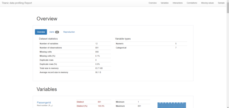 YData profilingを使って探索的データ分析を効率化する方法 - データテックログ